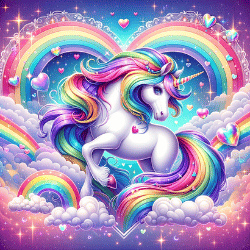 Enhjørning | Diamond painting – Happy Diamond Painting Norway